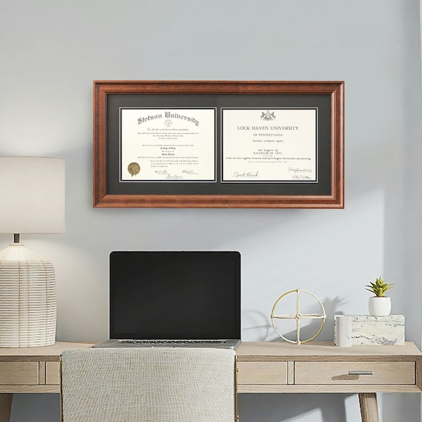 Double Diploma Frame - Etsy