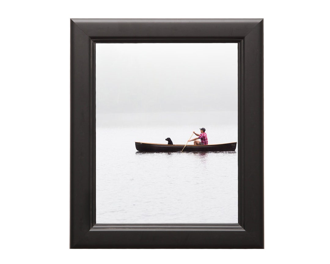 Matte Black Picture Frame, Black Photo Frame With Stepped Lip Detail - Etsy