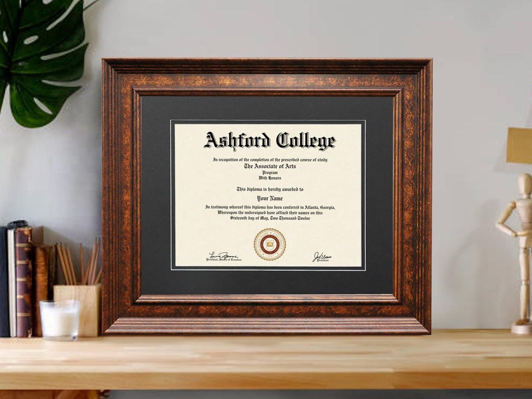 Diploma Frame, Professional Frame for Associate Bachelors Masters ...