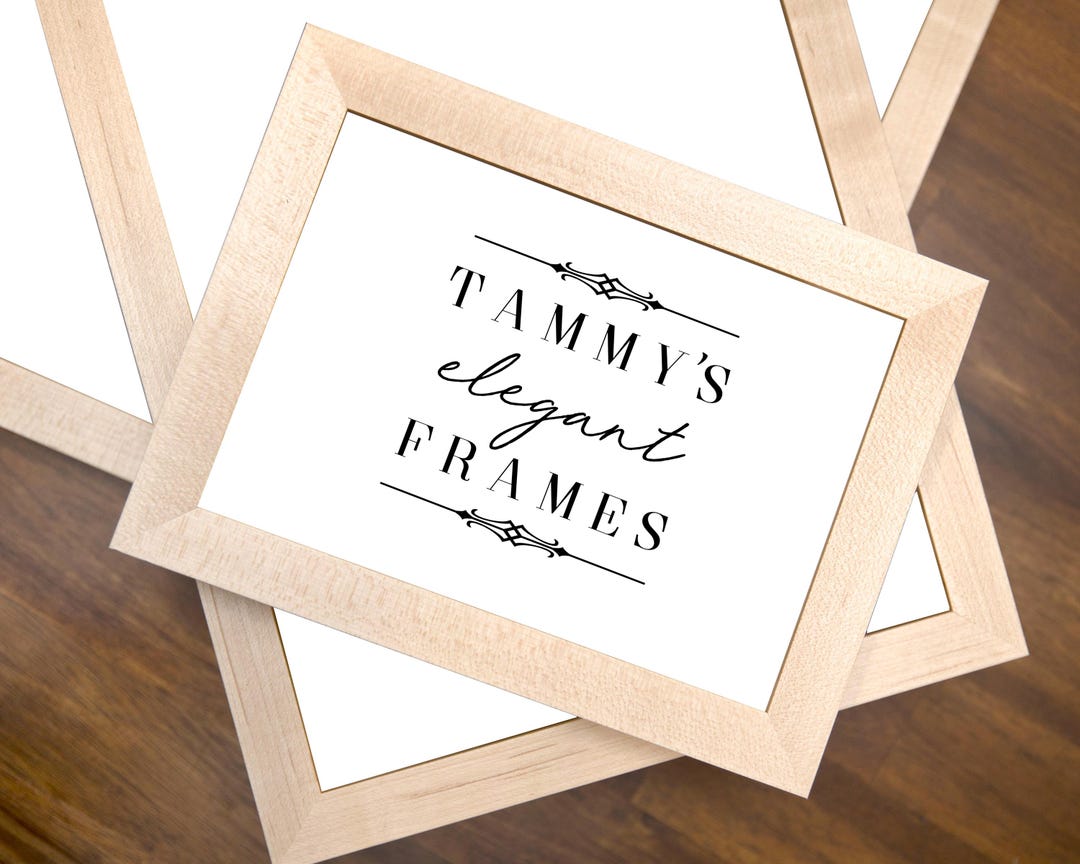 Hard Maple Picture Frame, Solid Real Wood Photo Frame, Natural Custom ...