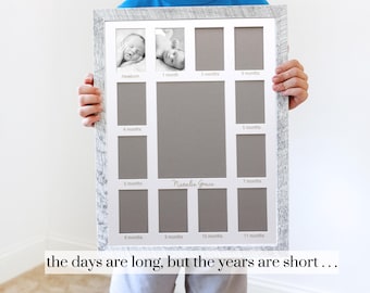 Personalized Baby’s First Year Frame - Etsy
