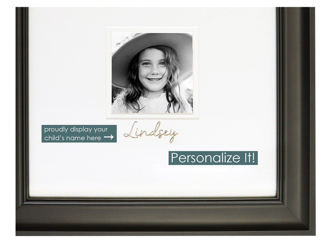 Personalized Name Frames, Personal Family Wall Gallery, Child's Name ...