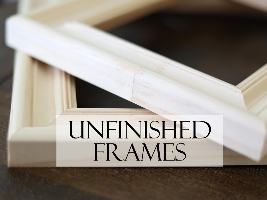 DIY Picture Frames in Bulk Unfinished Frames Unstained Project Frames ...