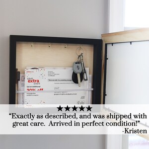 Mail and Key Organizer With Dry Erase Board, Message Board for Family ...