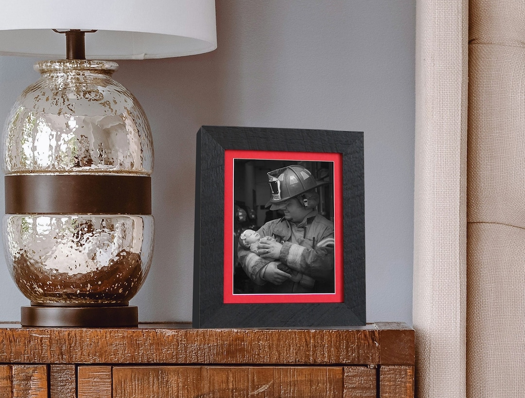 Fireman Photo Frame, Fire Fighter Graduation Gift, Fire Chief Picture ...