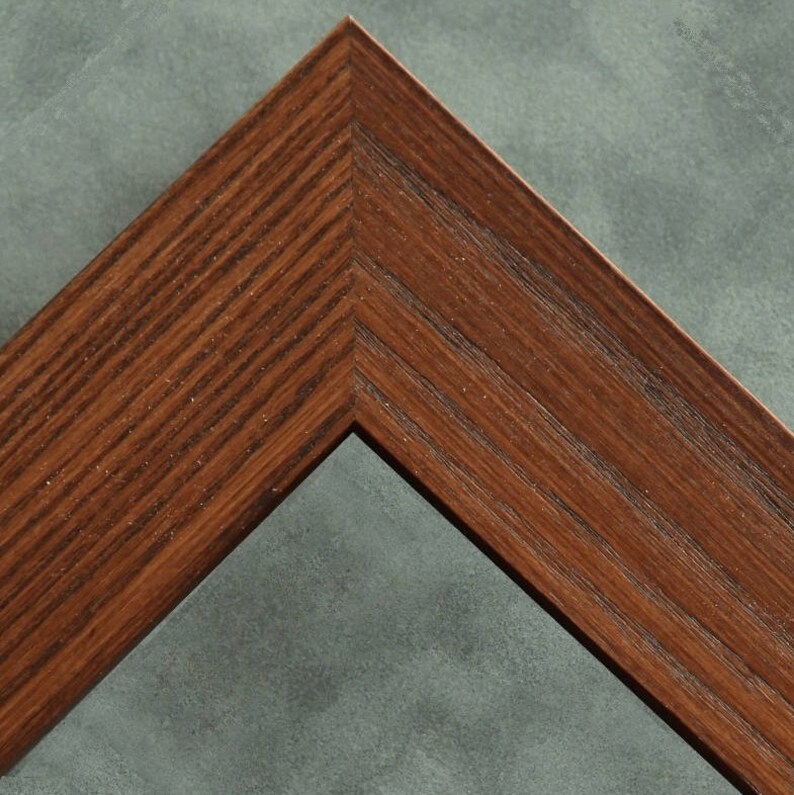 Flat Walnut Picture Frame Ash Wood Wooden Frame Rustic - Etsy UK