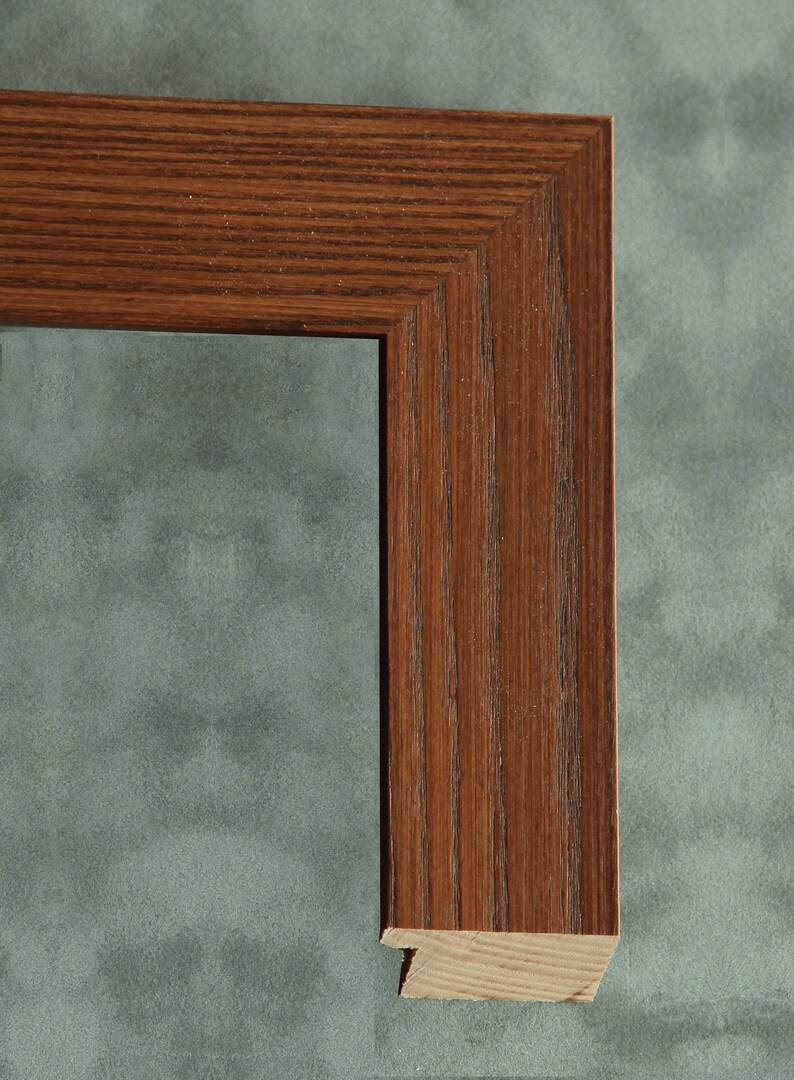 Flat Walnut Picture Frame Ash Wood Wooden Frame Rustic - Etsy