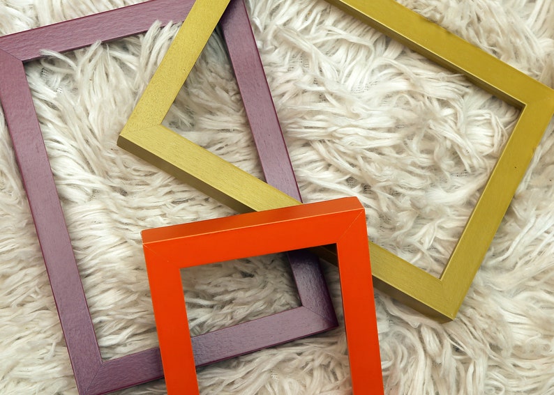 Bright Colorful Picture Frames Choose your FAVORITE COLOR | Etsy