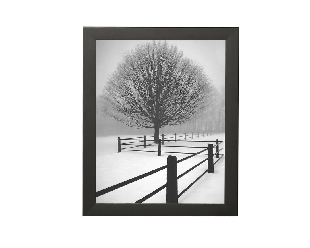 Flat Black 3/4" Picture Frame, Small Simple Black Photo Frame - Etsy