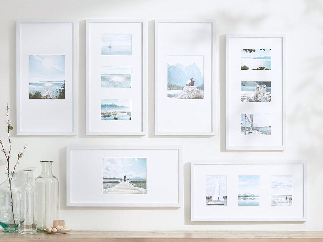 Classic White Picture Frame, Minimalist Wall Gallery, Simple White ...