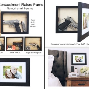 Concealment Handgun Frame, Hidden Firearm Picture Frame, Concealed Gun ...