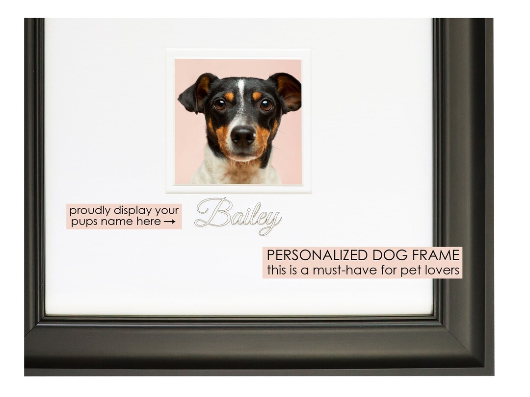 Personalized Dog Lover's Picture Frame, Man's Best Friend Photo Frame ...