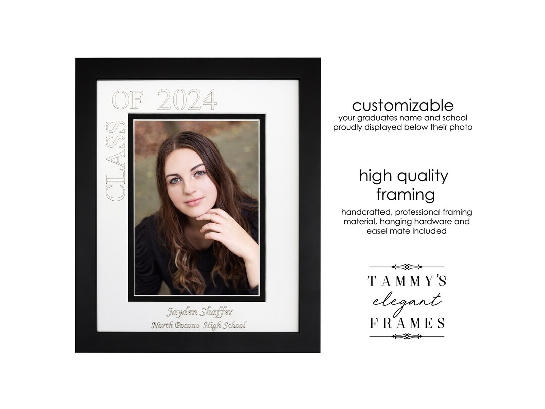 Personalized Graduation Frame, Class of 2024, Custom Graduate Gift ...