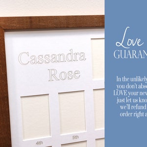 K-12 Photo Frame, Personalized Grade School Frame, Back to School ...