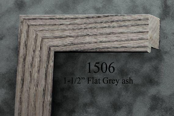 Flat Gray Decor Ash Picture Frame Genuine Ash Handmade Hand | Etsy