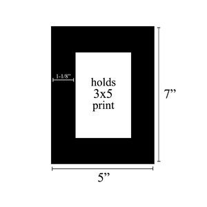 Matboard, Mat, Beveled Cut Matboards, 5x7 Mat, 3x5 Single Opening, Mat ...