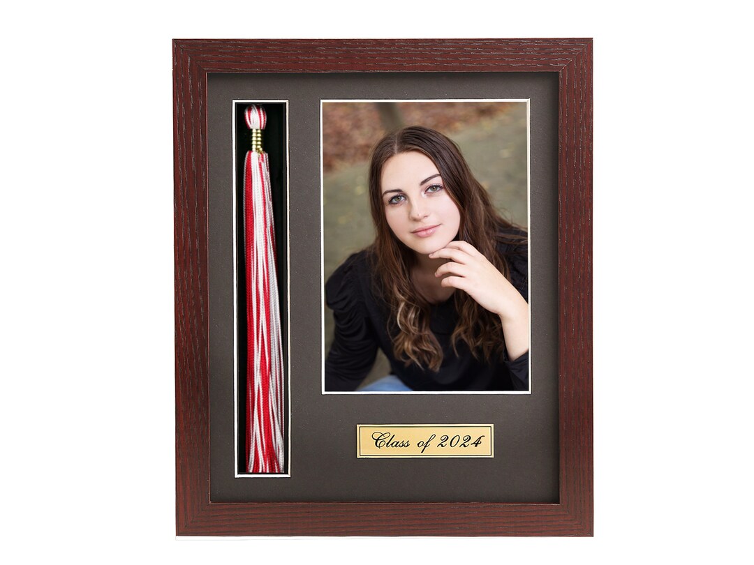 Graduation Tassel Frame, Custom Graduation Gift, Mahogany Tassel ...