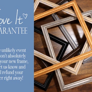 Real Wood Frames, Custom Size Picture Frames, Photo Frame for Wall ...