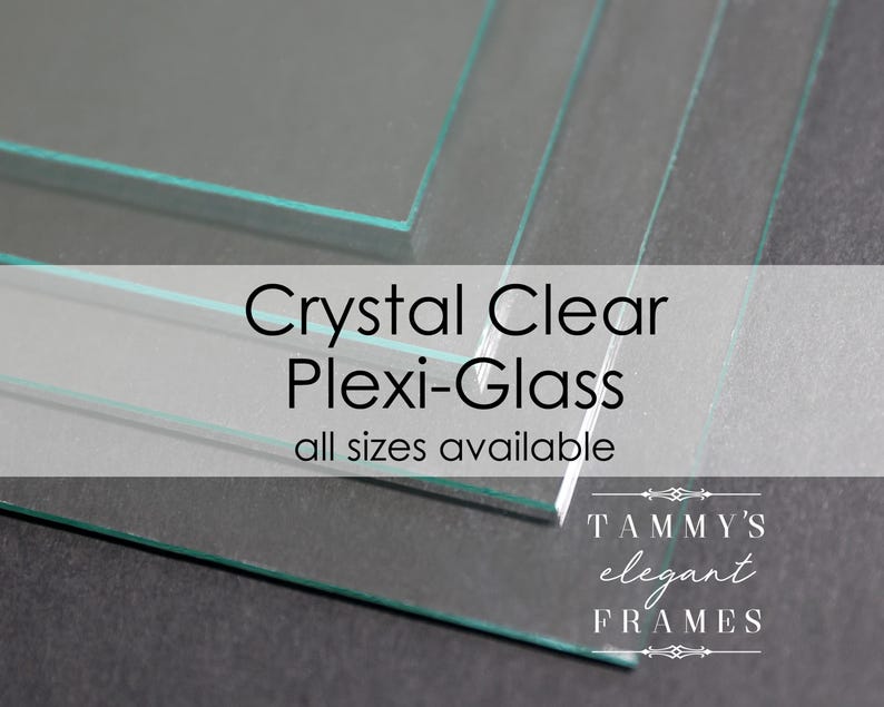 Acrylic Glass Replacement for Picture Frames, Cut to Size Plexiglass ...