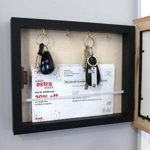 Mail and Key Organizer With Dry Erase Board, Message Board for Family ...