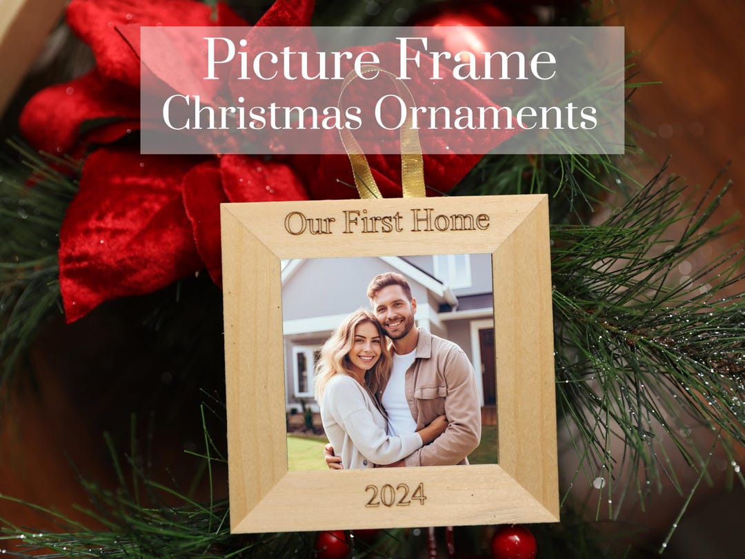 Custom Ornaments, Photo Frame Christmas Gift, Picture Framed Ornament ...