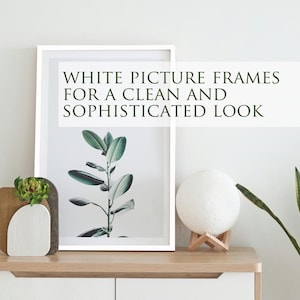Classic White Picture Frame, Minimalist Wall Gallery, Simple White ...