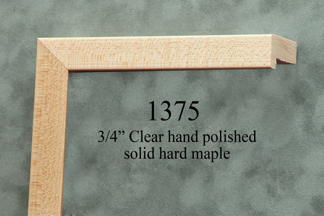 Hard Maple Wooden Picture Frame, Natural Wood Custom Picture Frames ...