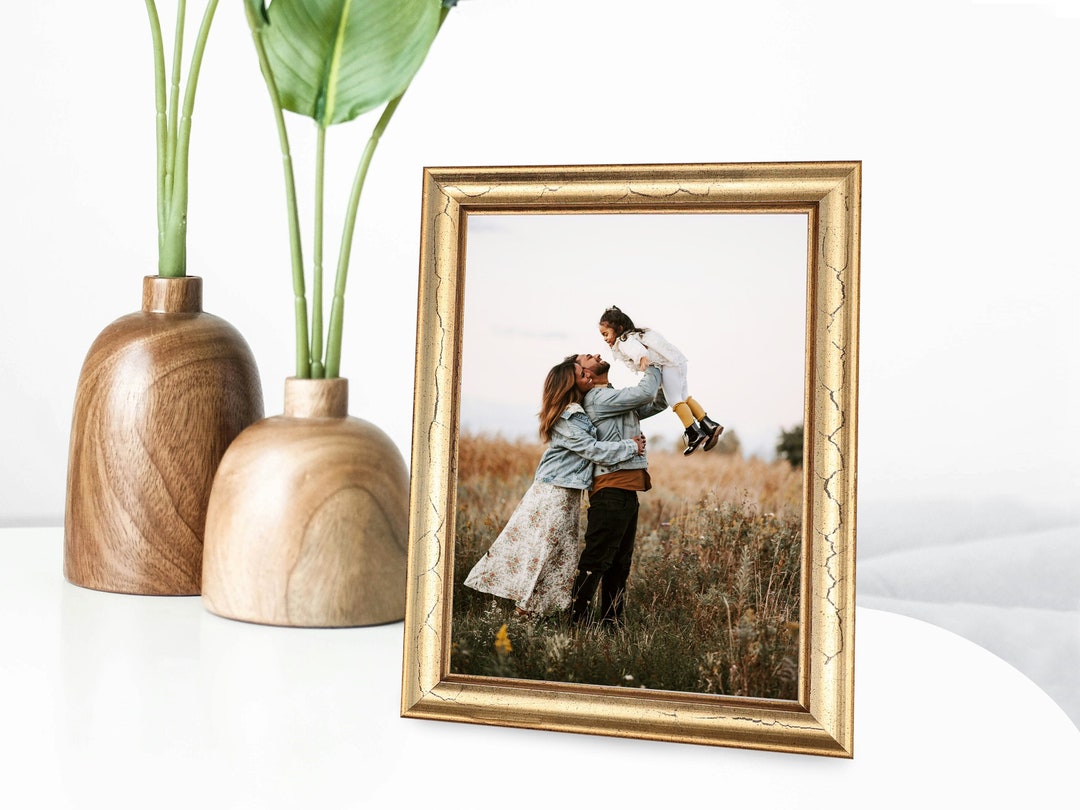 Silver and Gold Frame, Small Gold and Silver Tabletop Frame, Petite ...