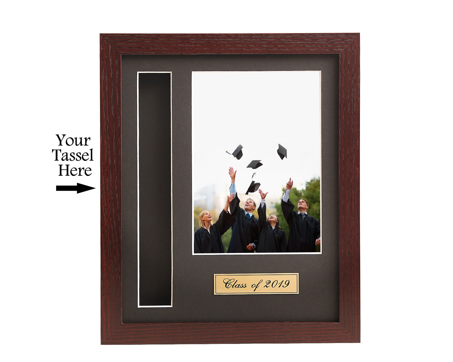 Graduation Tassel Frame, Mahogany Tassel Gift Frame, Gift for Graduate ...