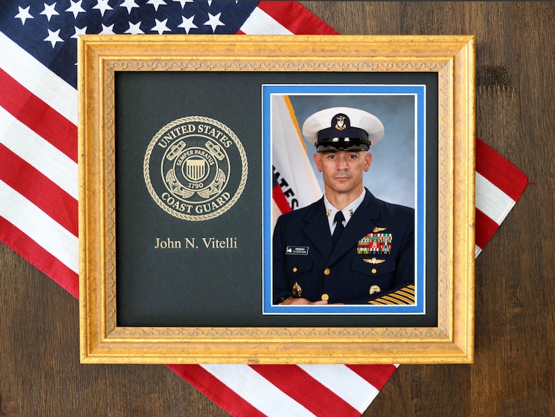Military Photo Frame With Personalization Army Navy Air Force Marine ...