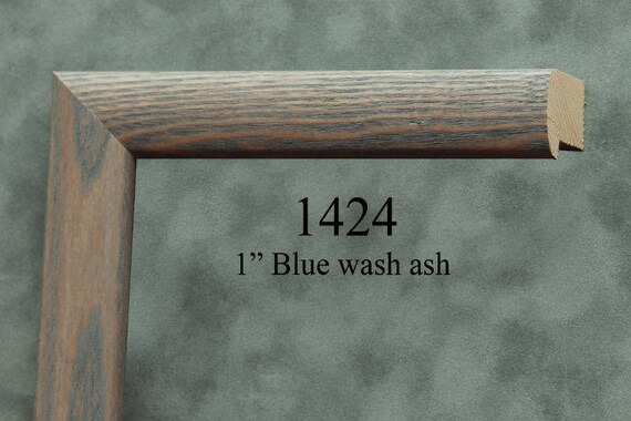 Frame Decor Handmade Blue Wash Ash Wood Picture Frame Hand | Etsy
