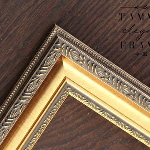 Antique Gold Picture Frame, Ornate Photo Frames, Custom Size Frames ...