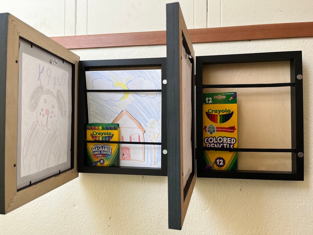 Gift for Kids Art Display, Picture Frame Children's Artwork, Montessori ...