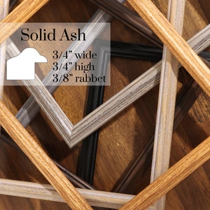 Real Wood Frames, Custom Size Picture Frames, Photo Frame for Wall ...