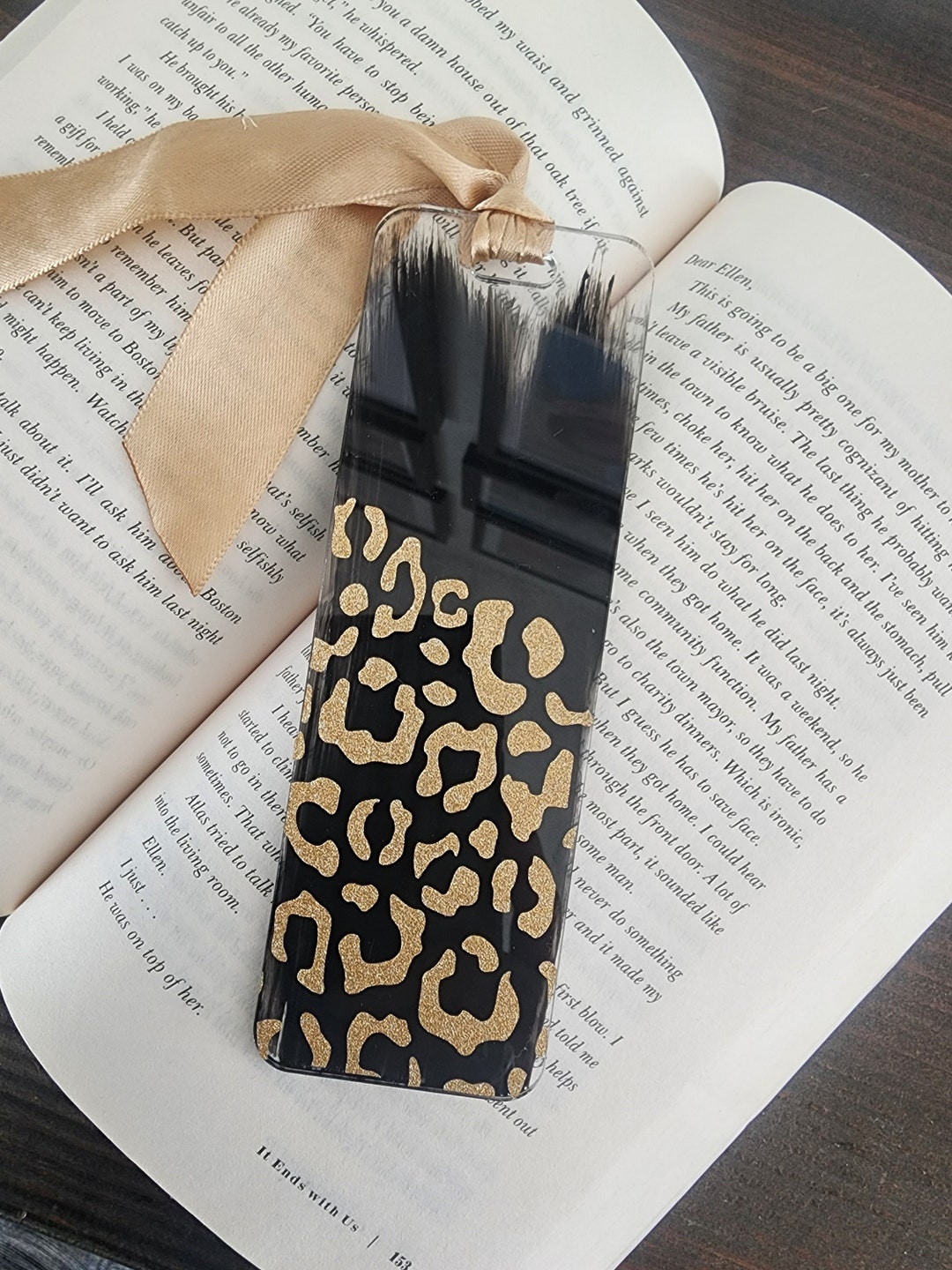 Leopard Bookmark Cheetah Bookmark Floral Bookmark Acrylic - Etsy