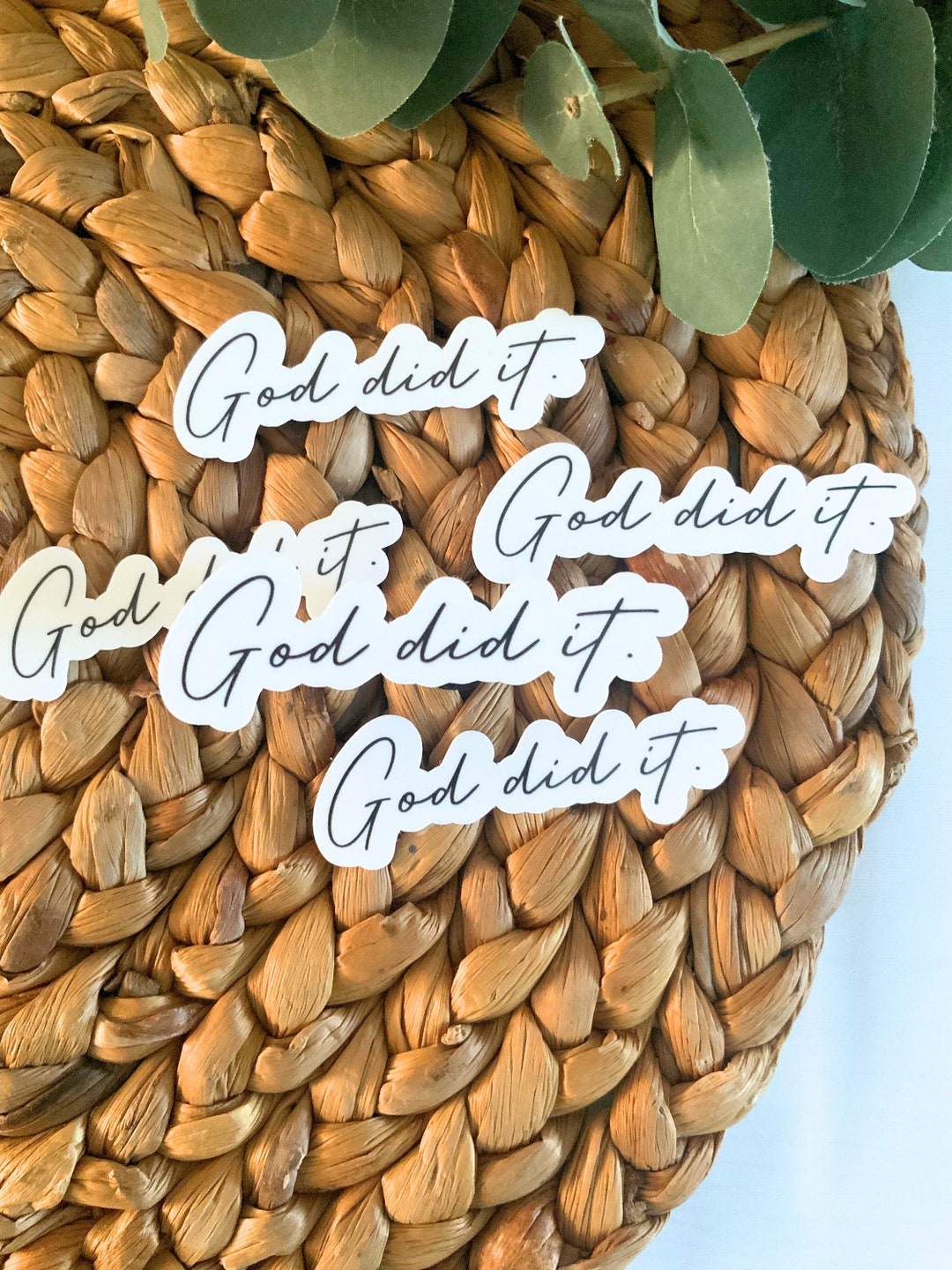 God Did It | Stickers L Vinyl Sticker | Waterproof Stickers | Laptop ...