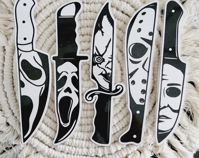 Horror Knife Bookmark | Laminated Bookmark | Bookmark | Aesthetic ...