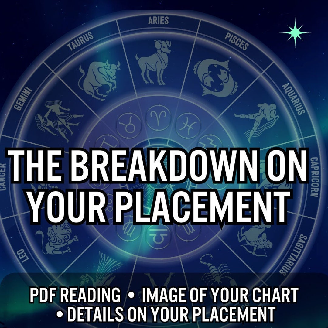 Natal Chart Placement Reading: Personalized Astrology Analysis - Etsy