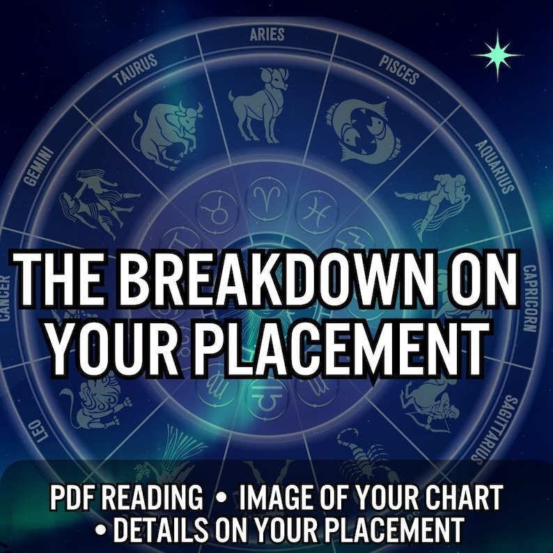Natal Chart Placement Reading: Personalized Astrology Analysis - Etsy