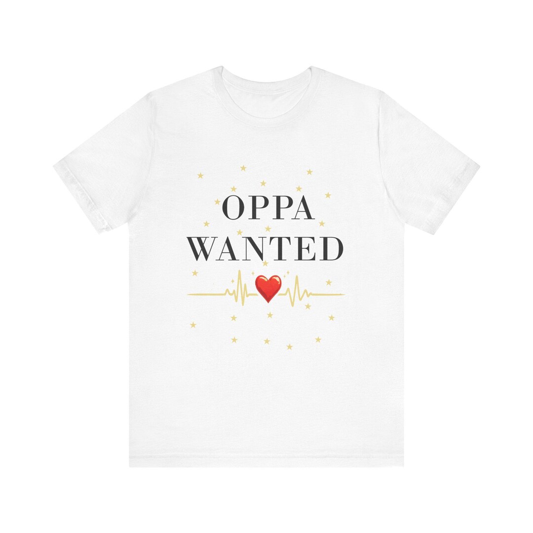 OPPA WANTED Tee | K-pop Heart, Heartbeat Graphic - Etsy