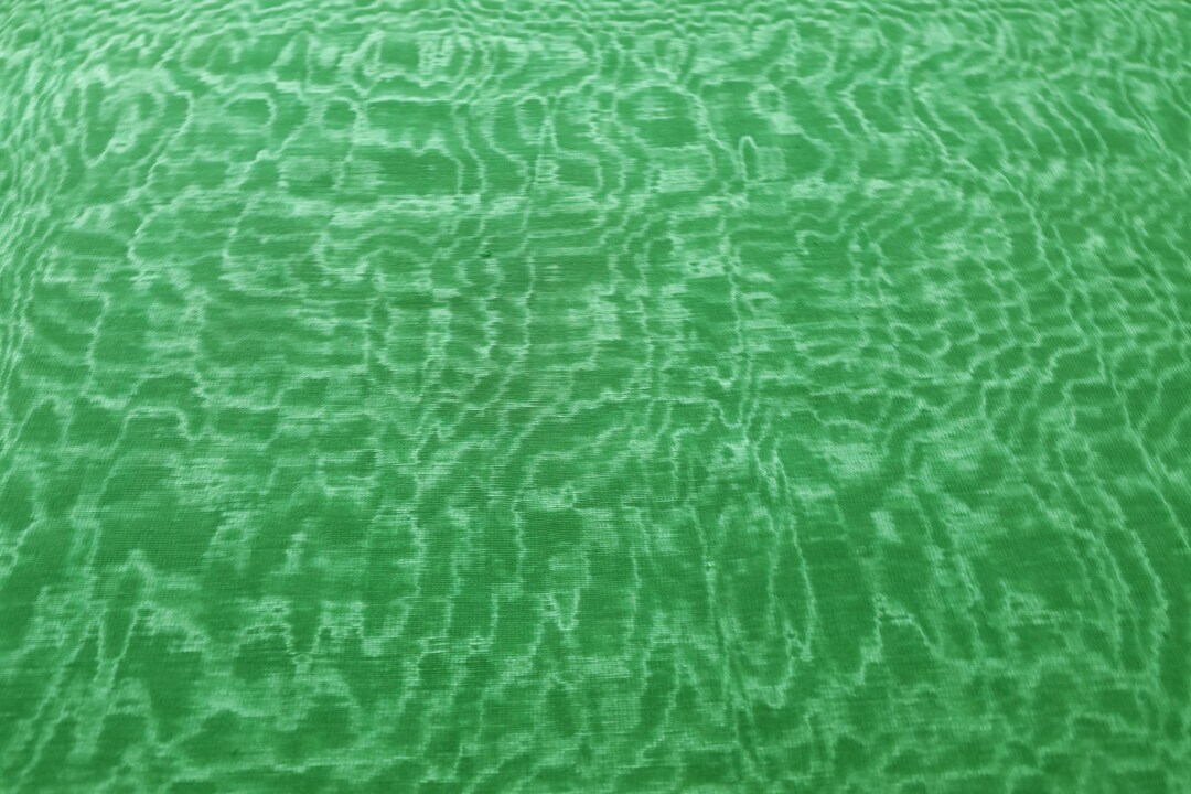 Syrian Moiree Moire Green Cotton Fabric Vintage Textile Ethnic Textile ...