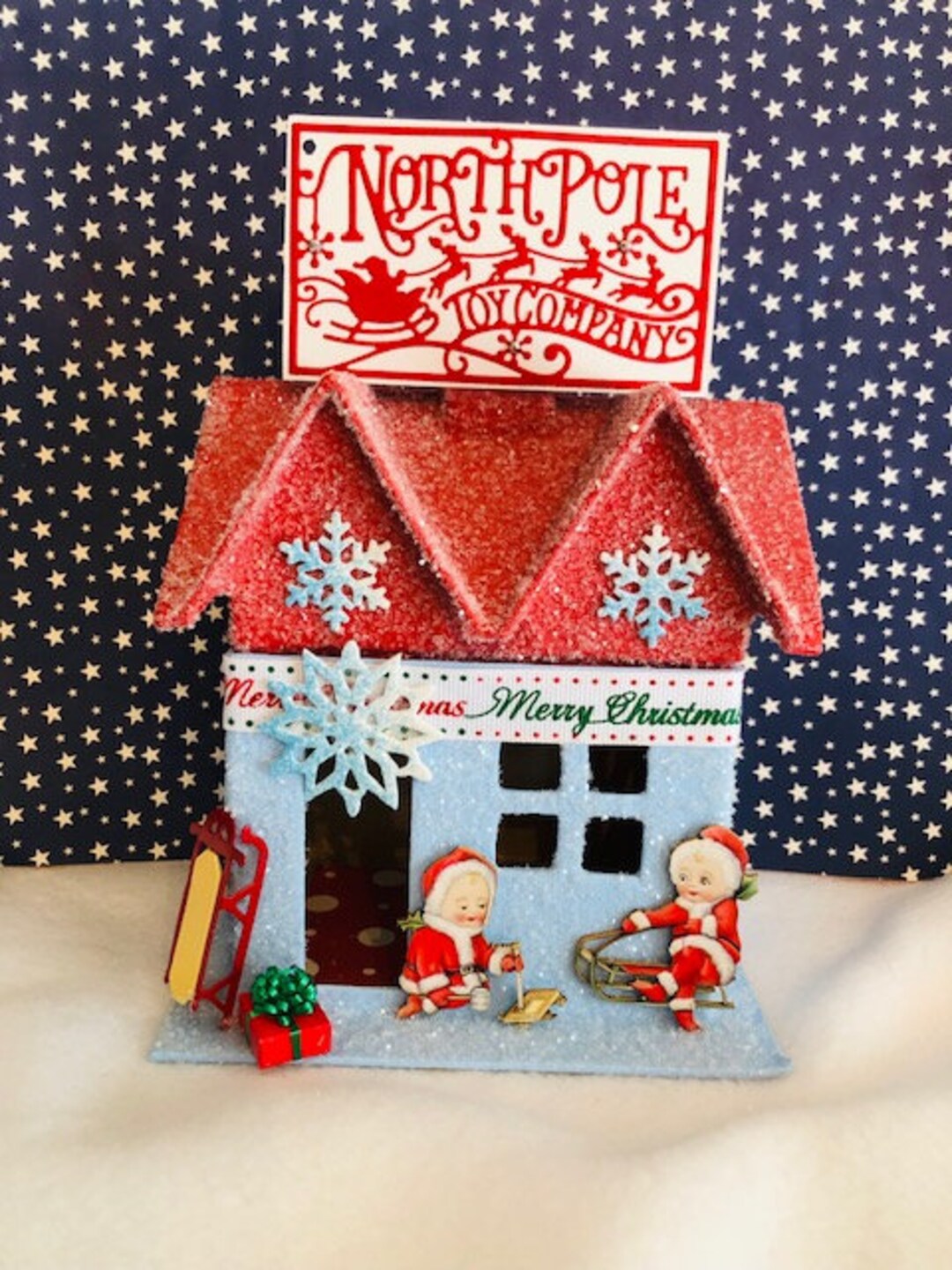 Santa's Workshop, North Pole, Elves, Christmas Decor, Christmas ...