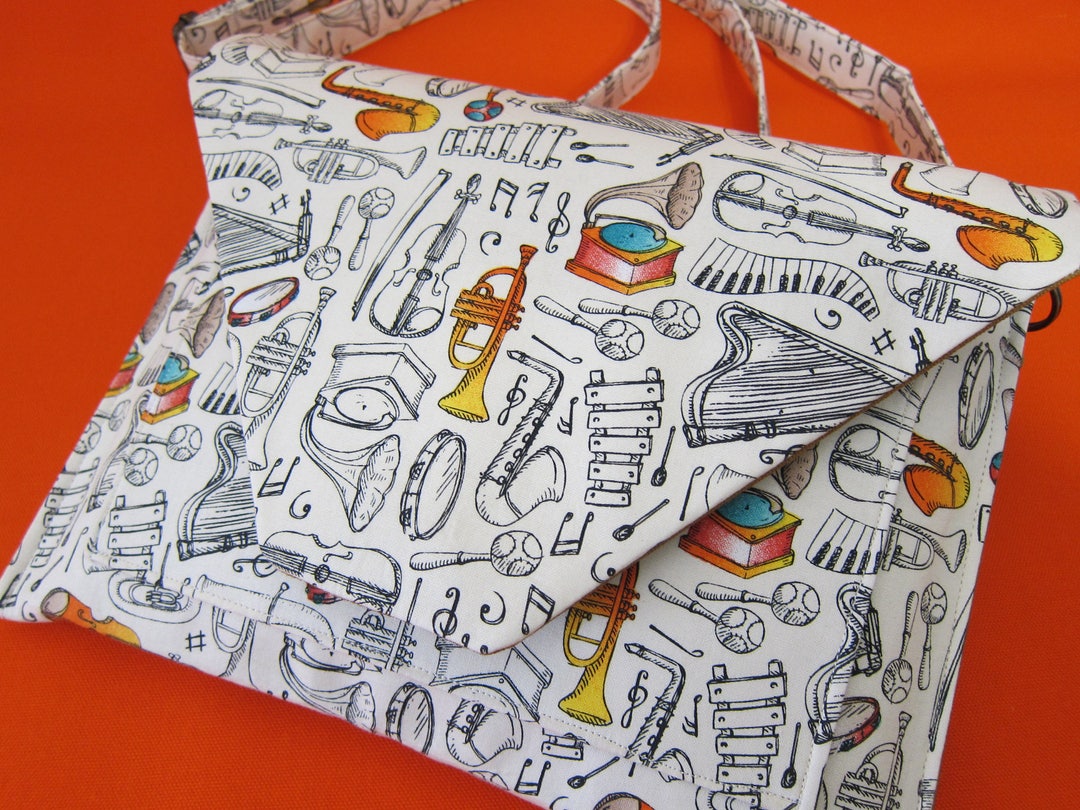 Large Crossbody Purse Featuring Musical Instruments - Etsy
