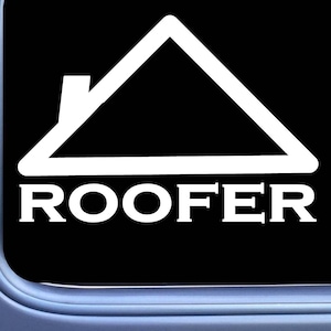 Roofing Vinyl Decal - Etsy