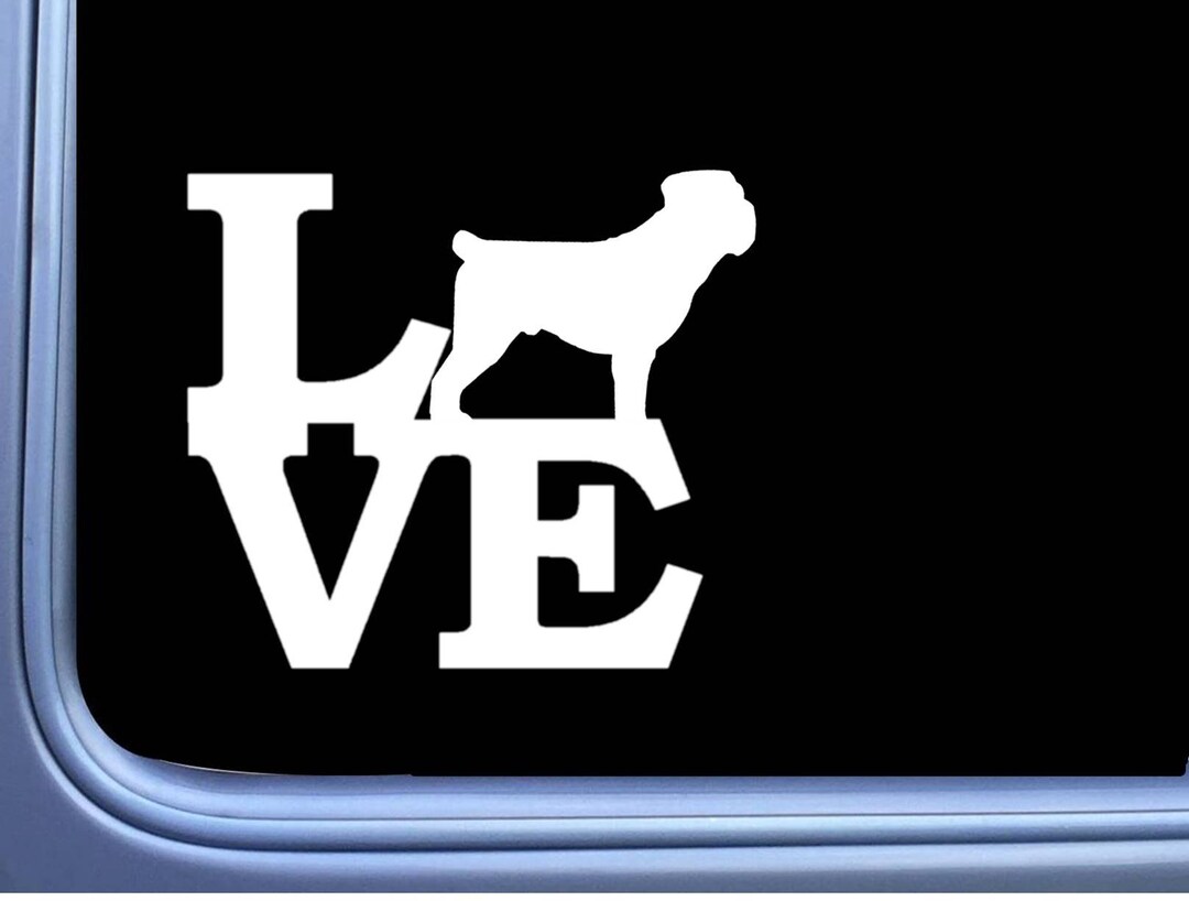 Boerboel Sticker Love OS 358 Vinyl Decal Dog Breed South African ...