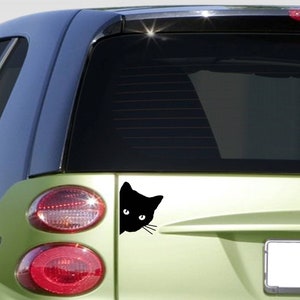Peeking Cat Sticker Decal Tp184 for Car Bumper Window Wall Vinyl - Etsy