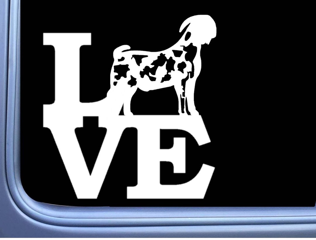Dapple Boer Goat Love Sticker OS 180 Window Decal - Etsy