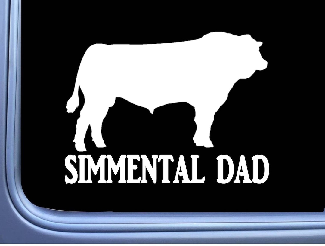 Simmental Dad Bull Decal Sticker OS 275 Cattle Cow Beef - Etsy
