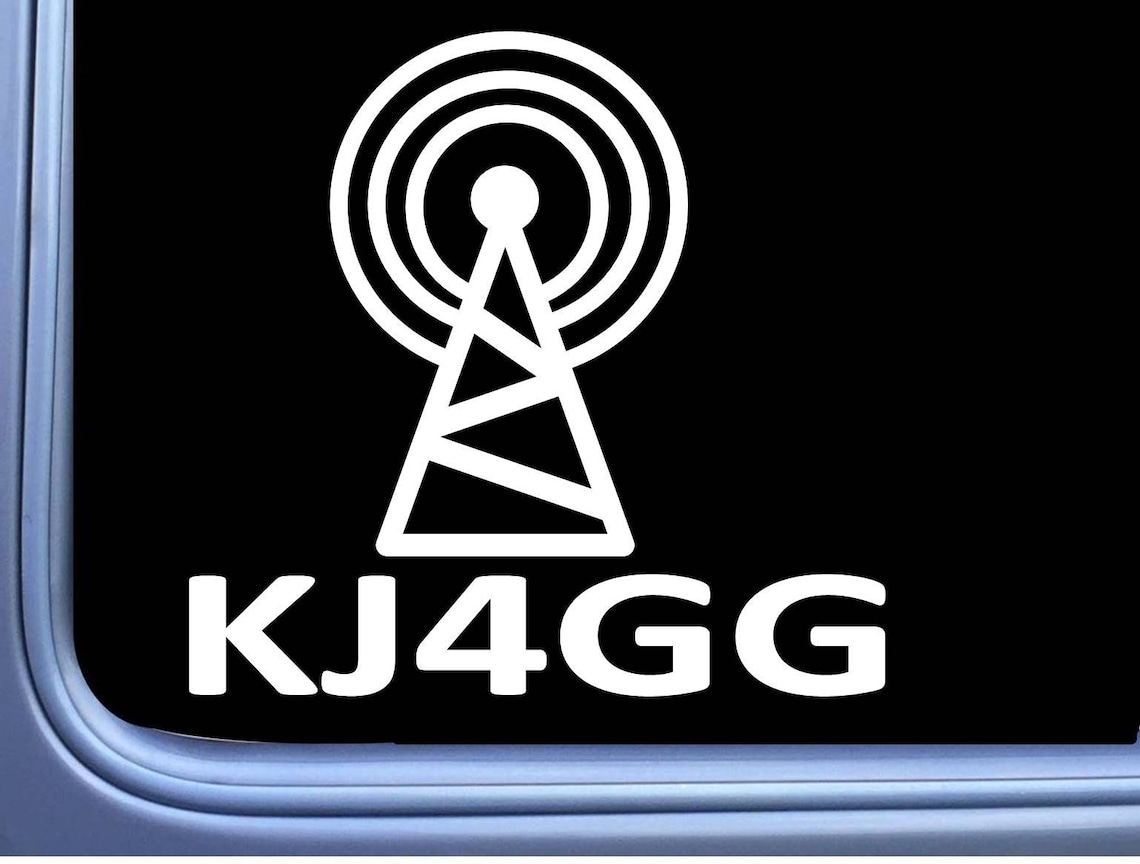 Ham Amateur Radio Tower Call Sign Window Sticker Decal Decal - Etsy