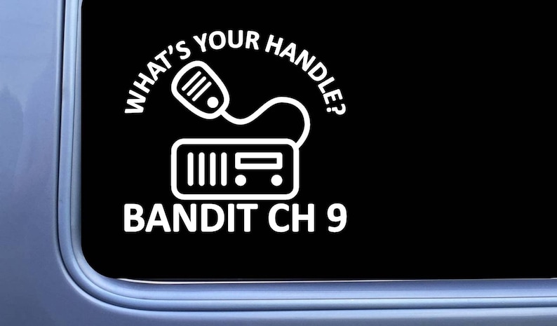 CB Radio Call Sign Handle Sticker Decal Decal OS 149 Vinyl Car Window ...